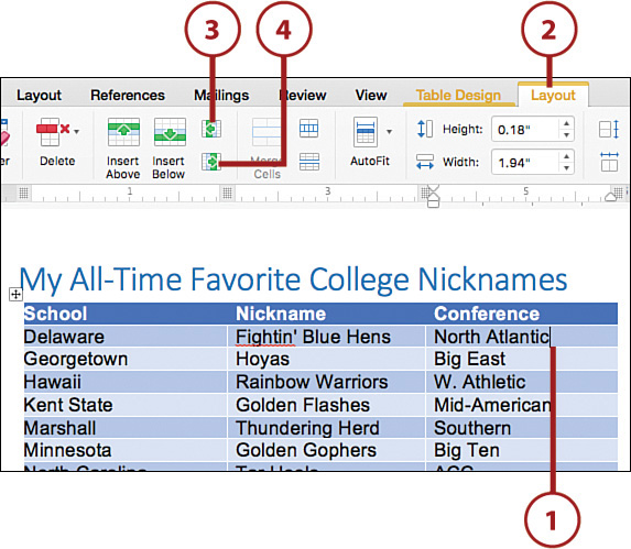 formatting columns in Word for Mac - Microsoft Q&A